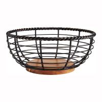 China Compact Folding Wooden Fruit Bowl for Space-Saving Kitchen and Living Room Storage for sale
