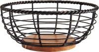 China Compact Folding Wooden Fruit Bowl for Space-Saving Kitchen and Living Room Storage for sale