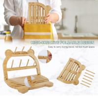 China Kitchen Standing Type Bamboo Bottle Dryer Holder for Quick Drying and Space Saving for sale