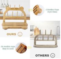 China Kitchen Standing Type Bamboo Bottle Dryer Holder for Quick Drying and Space Saving for sale