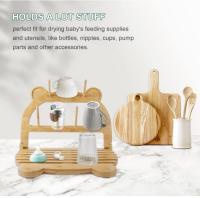 China Kitchen Standing Type Bamboo Bottle Dryer Holder for Quick Drying and Space Saving for sale