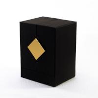 China Square Essential Oil Perfume Box Packaging with Custom Gold Stamping Logo and Design for sale