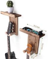 China Custom Wall Mount Holder Guitar Hanger Shelf for Home Decoration Single Tier Design for sale