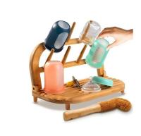 China Upgrade Your Drying Experience with Our Bamboo Baby Bottle Drying Rack for sale