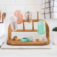 China Upgrade Your Drying Experience with Our Bamboo Baby Bottle Drying Rack for sale