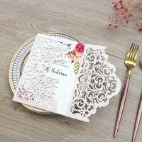 China Stunning Laser Cut Wedding Invitation Card for Party Europe Regional Feature Included for sale
