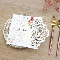 China Stunning Laser Cut Wedding Invitation Card for Party Europe Regional Feature Included for sale