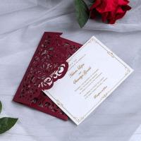China Stunning Laser Cut Wedding Invitation Card for Party Europe Regional Feature Included for sale
