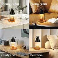 China Retro Wooden Base Home Decor Wax Melt for Custom Size Small and Large Jar Candles for sale