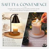 China Retro Wooden Base Home Decor Wax Melt for Custom Size Small and Large Jar Candles for sale