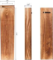 China Indoor Plants Dried Flowers and Faux Greenery Plants Wooden Pocket Wall Vases 3 Pack for sale