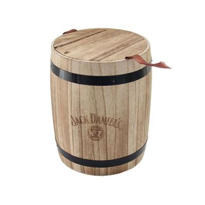 China Eco-Friendly Handmade Wooden Barrel for Coffee Candy and Wine Customizable Design for sale