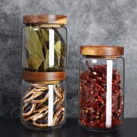 China Acacia Lid Glass Containers for Food Storage Solutions for sale