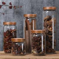 China Acacia Lid Glass Containers for Food Storage Solutions for sale