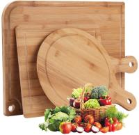 China Bamboo Cutting Board Set With Scale And Storage Collapsible Endgrain Hard Wood Board Stone for sale