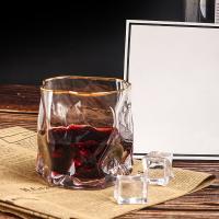 China Crystal Whisky Glass Wine Cup with Twisted Lines Customized Logo and Multi Color Options for sale