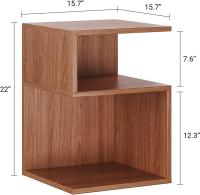 China Small Spaces Bedroom Furniture Minimalist 3 Tier End Table with Open Storage Bedside Table for sale