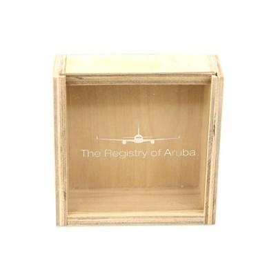 China Environmental Unfinished Birch Wood Color Handcrafted Wooden Box for Gift Pack for sale