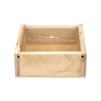 China Environmental Unfinished Birch Wood Color Handcrafted Wooden Box for Gift Pack for sale