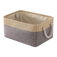 China Customized Logo Acceptable Fabric Storage Basket for Clothes Storage and Organization for sale