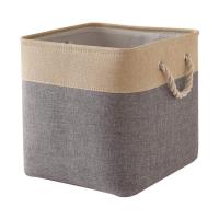 China Customized Logo Acceptable Fabric Storage Basket for Clothes Storage and Organization for sale