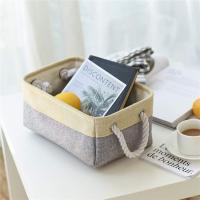 China Customized Logo Acceptable Fabric Storage Basket for Clothes Storage and Organization for sale