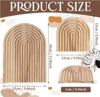 China Customized Logo Acceptable Rainbow Shaped Wood Cutting Board for Home Kitchen Decoration for sale
