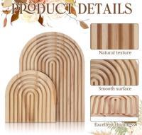 China Customized Logo Acceptable Rainbow Shaped Wood Cutting Board for Home Kitchen Decoration for sale