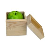 China Customized Small Square Gift Wooden Box Made of Solid Wood for Environmental Benefits for sale
