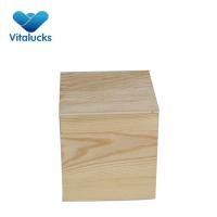 China Customized Small Square Gift Wooden Box Made of Solid Wood for Environmental Benefits for sale