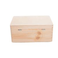 China Custom Order Accepted Rectangle Unfinished Decorative Storage Wooden Packing Box for sale