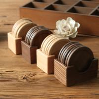 China Sample Charge Free or Will Be Returned Back Set Of 6 Wooden Heart Wax Drink Coasters for sale