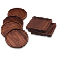 China Sample Charge Free or Will Be Returned Back Set Of 6 Wooden Heart Wax Drink Coasters for sale