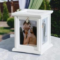 China Wedding Reception Eucalyptus DIY Envelope Wood Box with Lock Sample Charge Free for sale