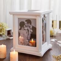 China Wedding Reception Eucalyptus DIY Envelope Wood Box with Lock Sample Charge Free for sale