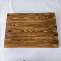 China Customized Designs Accepted Rustic Rectangular Wood Serving Tray with Metal Handles for sale