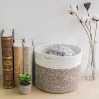 China Keep Your Home Organized Round Foldable Cotton Rope Storage Basket for Various Items for sale