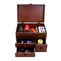 China Not Support Room Space Selection Wood Sewing Box for Organized Storage for sale