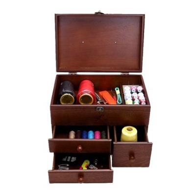China Not Support Room Space Selection Wood Sewing Box for Organized Storage for sale