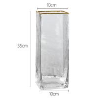 China Rectangular Glass Crystal Vases in Bulk A Modern Must-Have for Weddings and More for sale