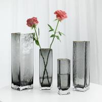 China All-season Glass Tabletop Vase in Bulk Home Decor with Phnom Penh Tall Glass Modern for sale