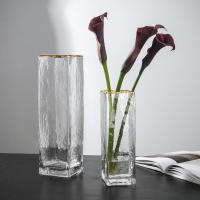 China All-season Glass Tabletop Vase in Bulk Home Decor with Phnom Penh Tall Glass Modern for sale