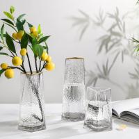 China All-season Glass Tabletop Vase in Bulk Home Decor with Phnom Penh Tall Glass Modern for sale