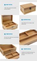 China Luxury Gift Packaging with Laser Engraved Printing on Custom Bamboo Wood Box for sale