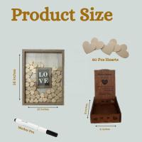 China Wood and Glass Romantic Wedding Decoration Custom Drop Top Frame with Large Photo Insert for sale