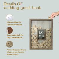 China Wood and Glass Romantic Wedding Decoration Custom Drop Top Frame with Large Photo Insert for sale