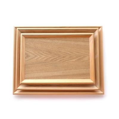 China Delicate Nordic Wooden Tray Eco-Friendly and Customizable with Laser Engraved Printing for sale