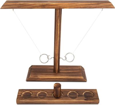 China Developmental Game Solid Wooden Ring Hook Toss Game for Bar Age Range 8 to 13 Years for sale