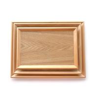 China Concise Style Wooden Food Serving Trays Customized Designs Ideal for Food and Drinks for sale