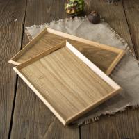China Concise Style Wooden Food Serving Trays Customized Designs Ideal for Food and Drinks for sale